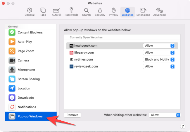 How to Disable the Pop-Up Blocker in Safari on Mac
