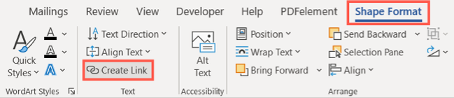 How to Link Text Boxes in Microsoft Word
