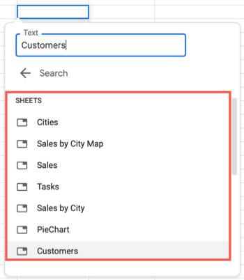 How to Link to Cells or Spreadsheets in Google Sheets