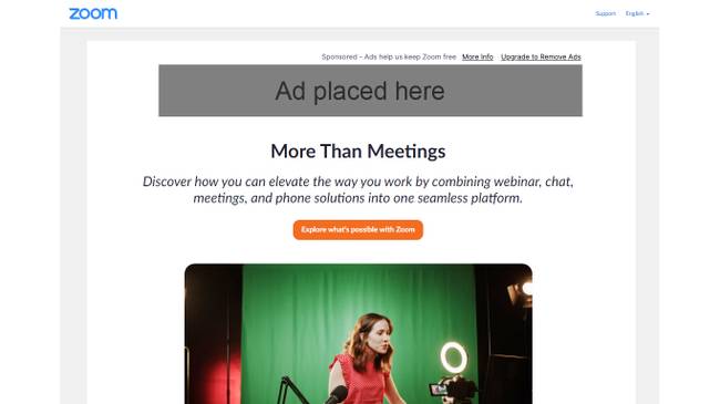 You Might Start Seeing Ads at The End of Zoom Meetings