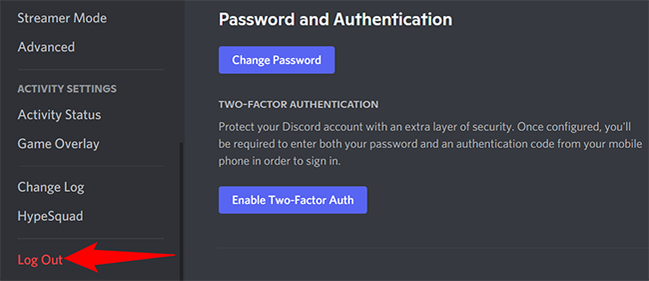 How to Log Out of Discord