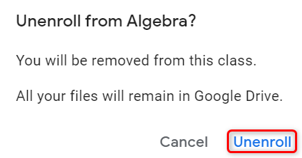 How to Leave a Google Classroom
