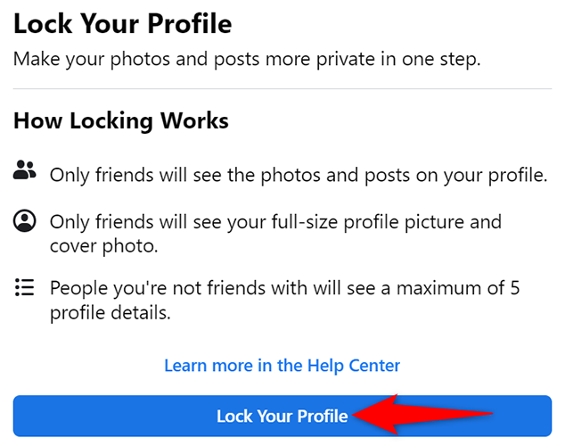How to Lock Your Facebook Profile