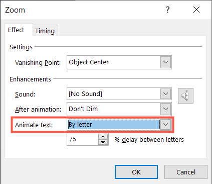 How to Animate Single Words or Letters in Microsoft PowerPoint