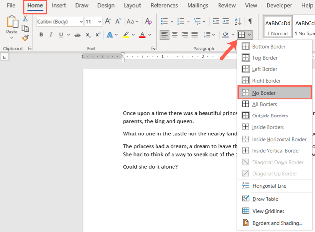 How to Put a Border Around Text in Microsoft Word
