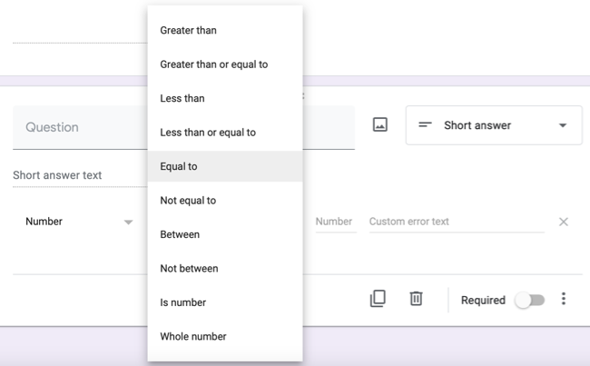 How to Validate Responses in Google Forms