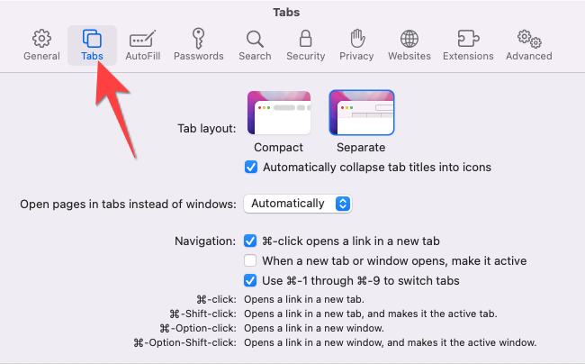 How to Switch to Compact Tabs in Safari on Mac