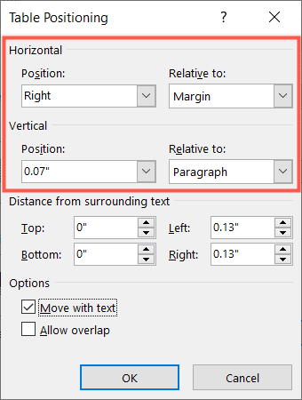 How to Wrap Text Around a Table in Microsoft Word