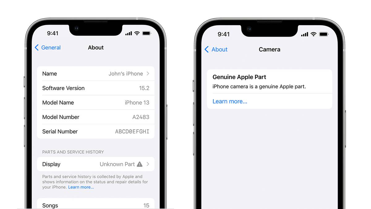 You Can See Your iPhone's Repair History With iOS 15.2