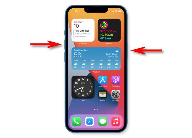 iphone 5 screenshot button