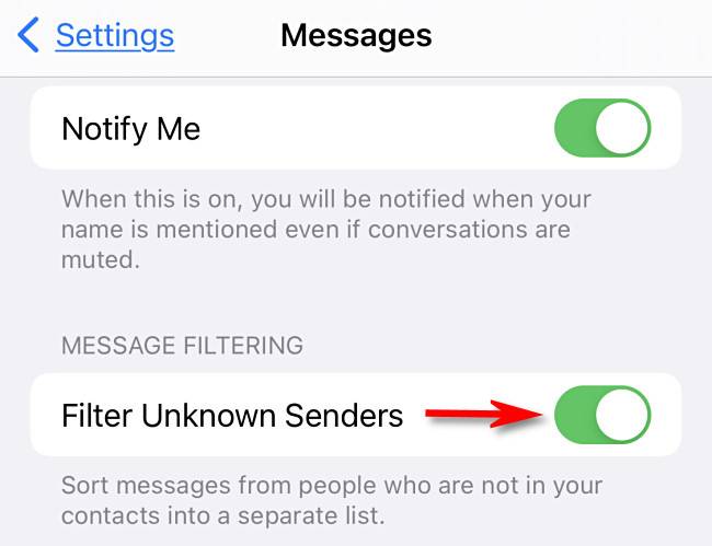 How to Hide Spam Texts From Unknown Senders on iPhone