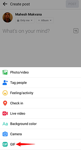 How to Post a GIF on Facebook