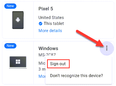How to Sign Out of Only One Google (Gmail) Account