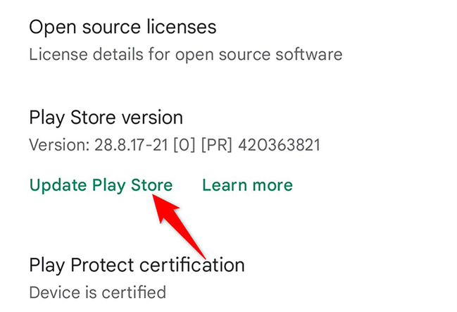 How to Update the Google Play Store