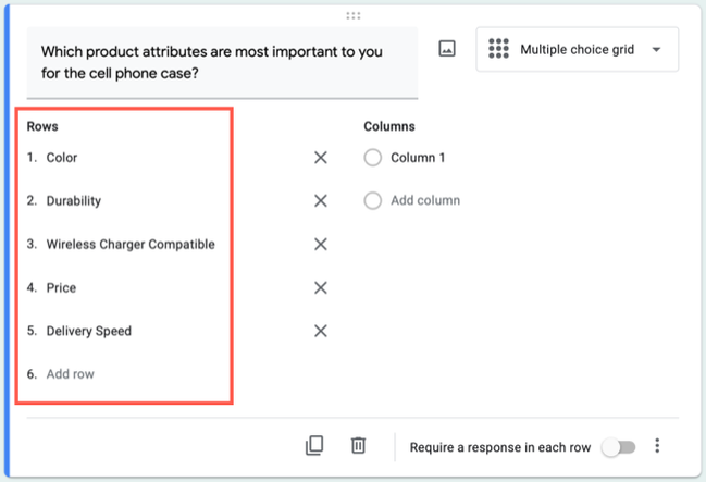 How to Make a Google Forms Ranking Question