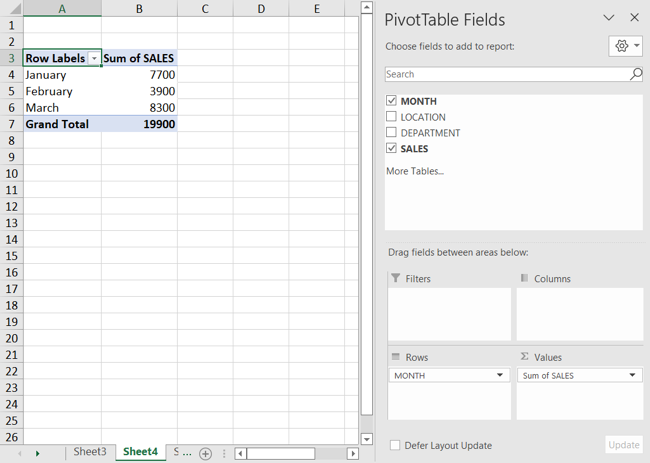 How to Create a Pivot Table in Microsoft Excel
