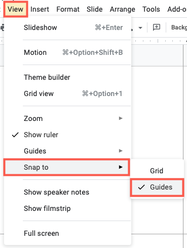How to Use Guides to Position Items in Google Slides