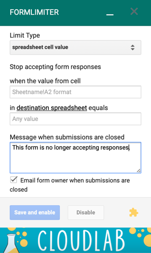 How to Close a Google Form