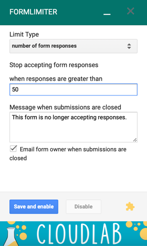 How to Close a Google Form