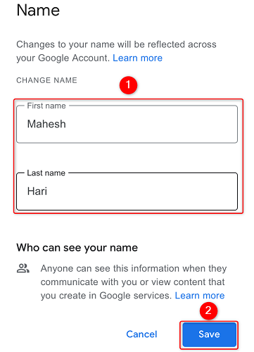 How to Change Your Google Account Name
