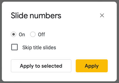How to Add and Remove Slide Numbers in Google Slides