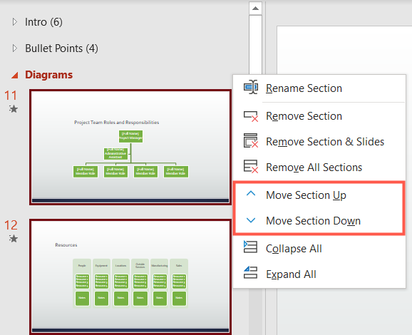 How to Organize a Microsoft PowerPoint Slideshow Using Sections