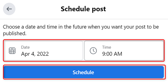 How to Schedule a Post on Facebook