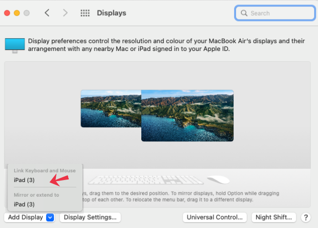 How to Switch From Universal Control to Sidecar on a Mac and iPad