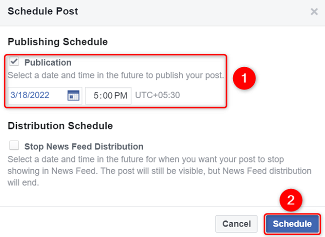 How to Schedule a Post on Facebook