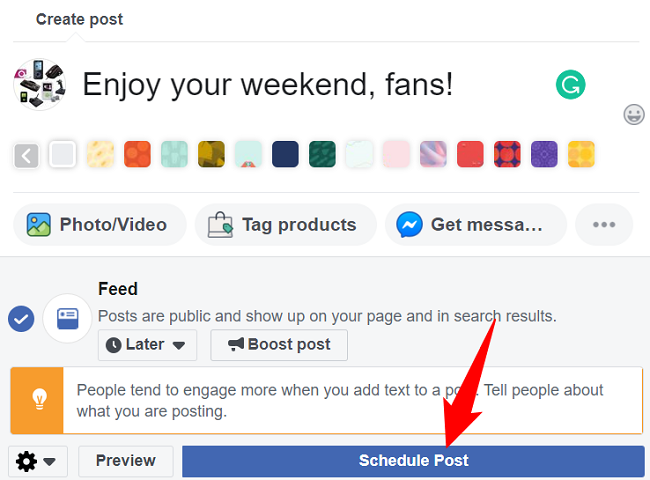How to Schedule a Post on Facebook