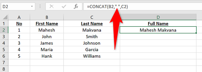 How to Concatenate in Microsoft Excel