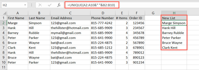 How to List and Sort Unique Values and Text in Microsoft Excel