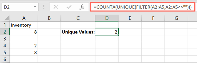 How to Count Unique Values in Microsoft Excel