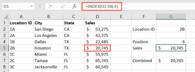 How to Use INDEX and MATCH in Microsoft Excel