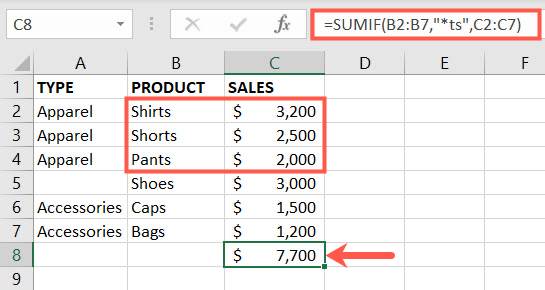 How to Use SUMIF in Microsoft Excel