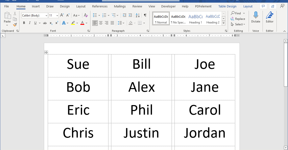 name tag template word