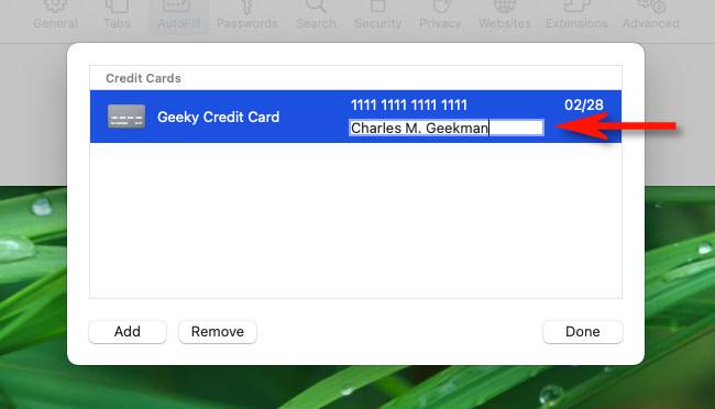How to View Your Saved Credit Card Numbers in Safari for Mac