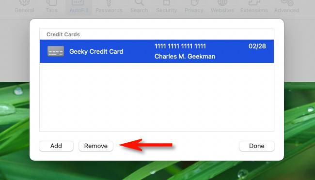 How to View Your Saved Credit Card Numbers in Safari for Mac