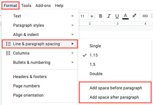 How to Change Line Spacing in Google Docs
