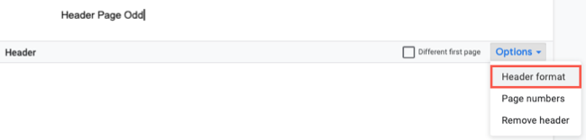 How to Have Different Headers and Footers Per Page in Google Docs