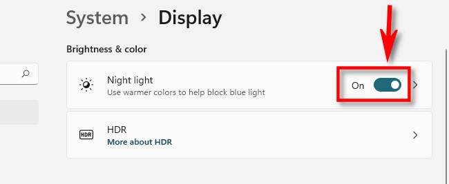 How to Enable Night Light on Windows 11