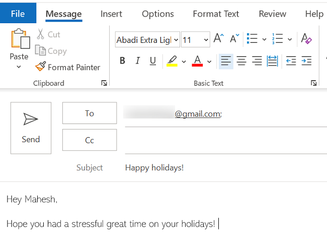 How to Strikethrough in Microsoft Outlook
