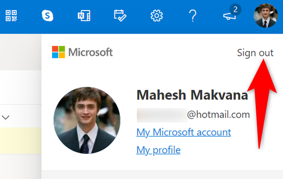 How to Sign Out of Microsoft Outlook
