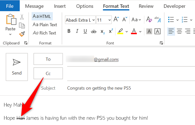 How to Strikethrough in Microsoft Outlook
