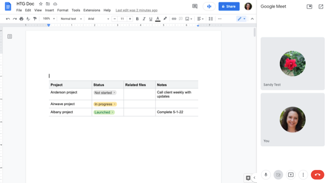 How to Start or Join a Google Meet From Docs, Sheets, or Slides