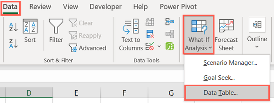 How to Make a Data Table for What-If Analysis in Excel