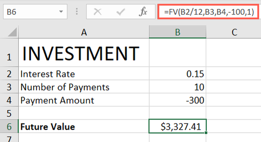How to Use the FV Function in Excel