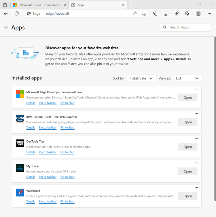 Microsoft Edge Is Improving Your Installed Web Apps