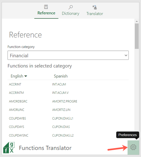 How to Translate Formulas in Microsoft Excel