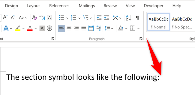 How to Type the Section Symbol in Microsoft Word